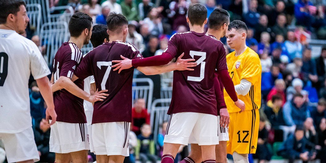 Latvijas telpu futbolisti zaudē Vācijai un apgrūtina iespēju iekļūt ...