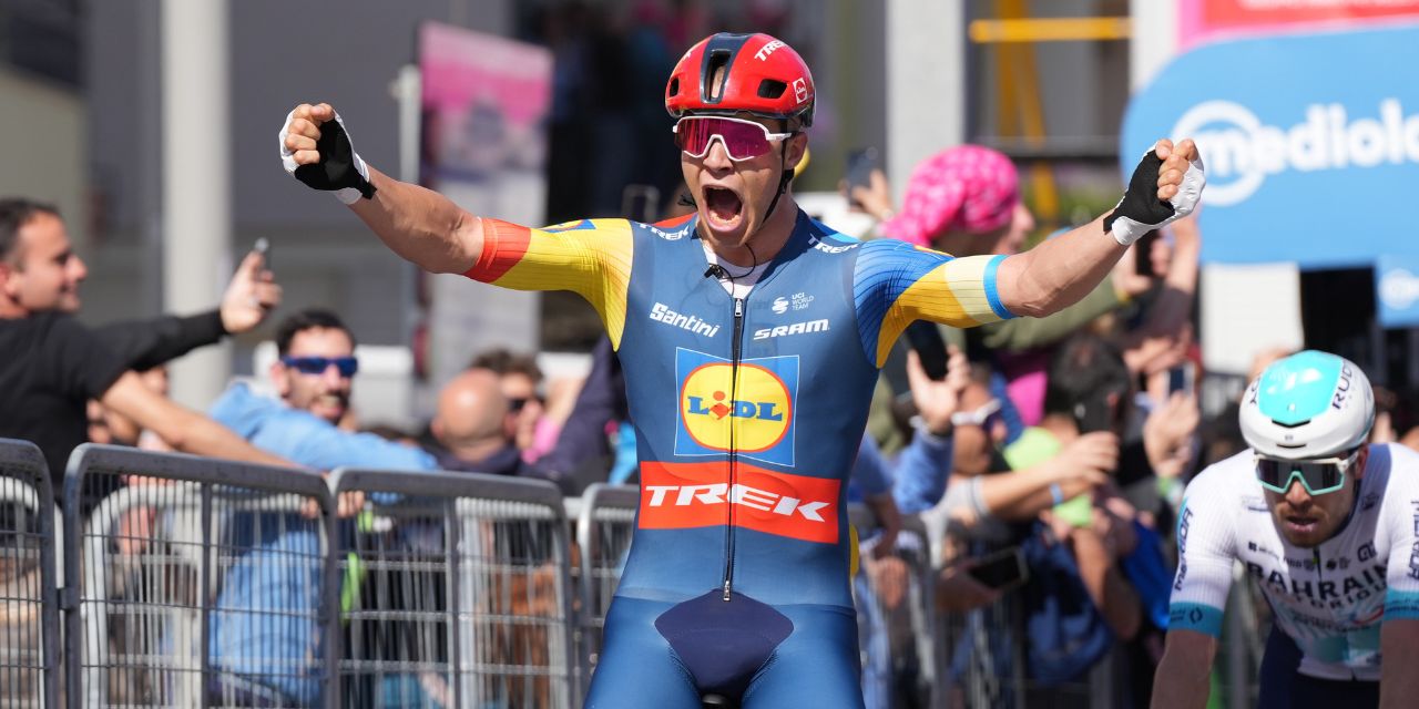Giro d'Italia" ceturtajā posmā uzvar mājinieku riteņbraucējs ...