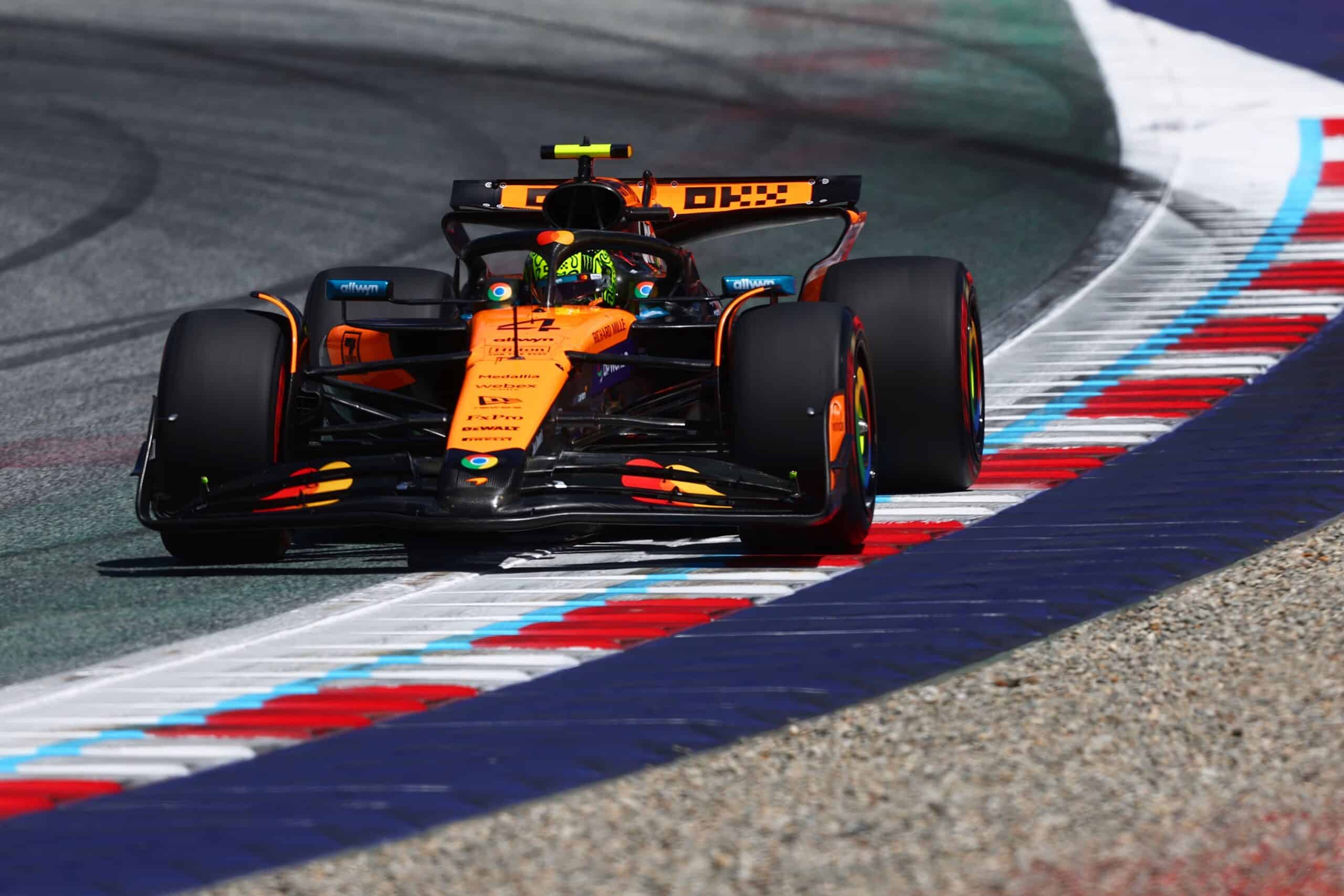 Noriss lido kā raķete un Austrijā pārliecinoši izcīna "pole position ...